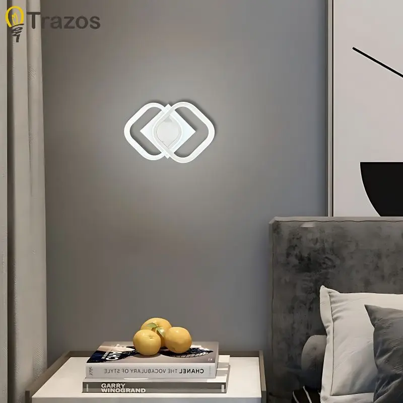 Modern LED Wall Light, Dimmable, 3 Color Temp, Square/Round - Cave Supplies