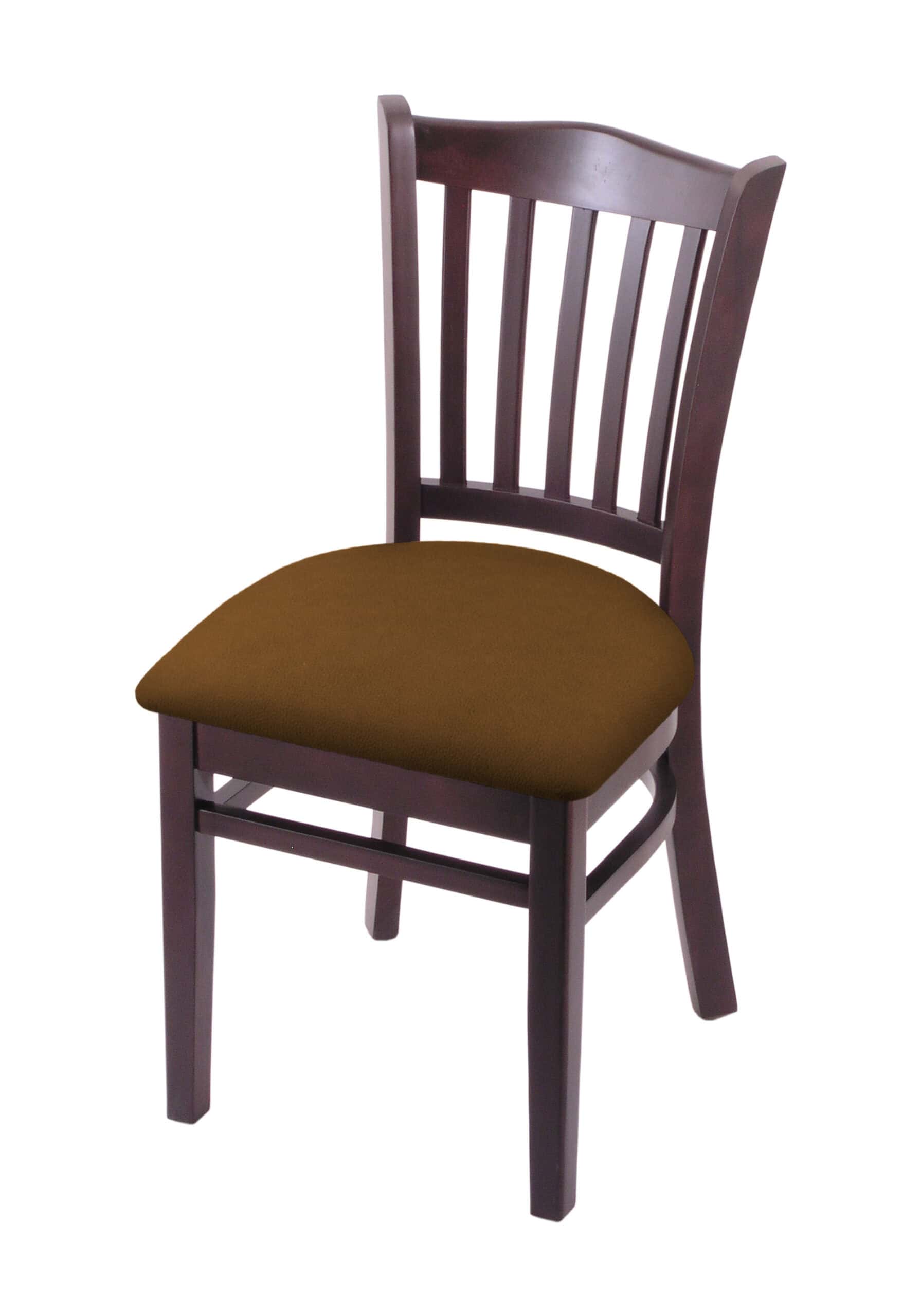 Hampton 18-Inch Wood Chair with Dark Cherry Finish, Canter Thatch 2.5 ...