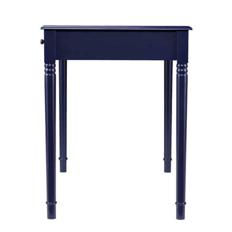 Navy Blue Cottage Style Writing Desk with Storage Drawers - Cave Supplies