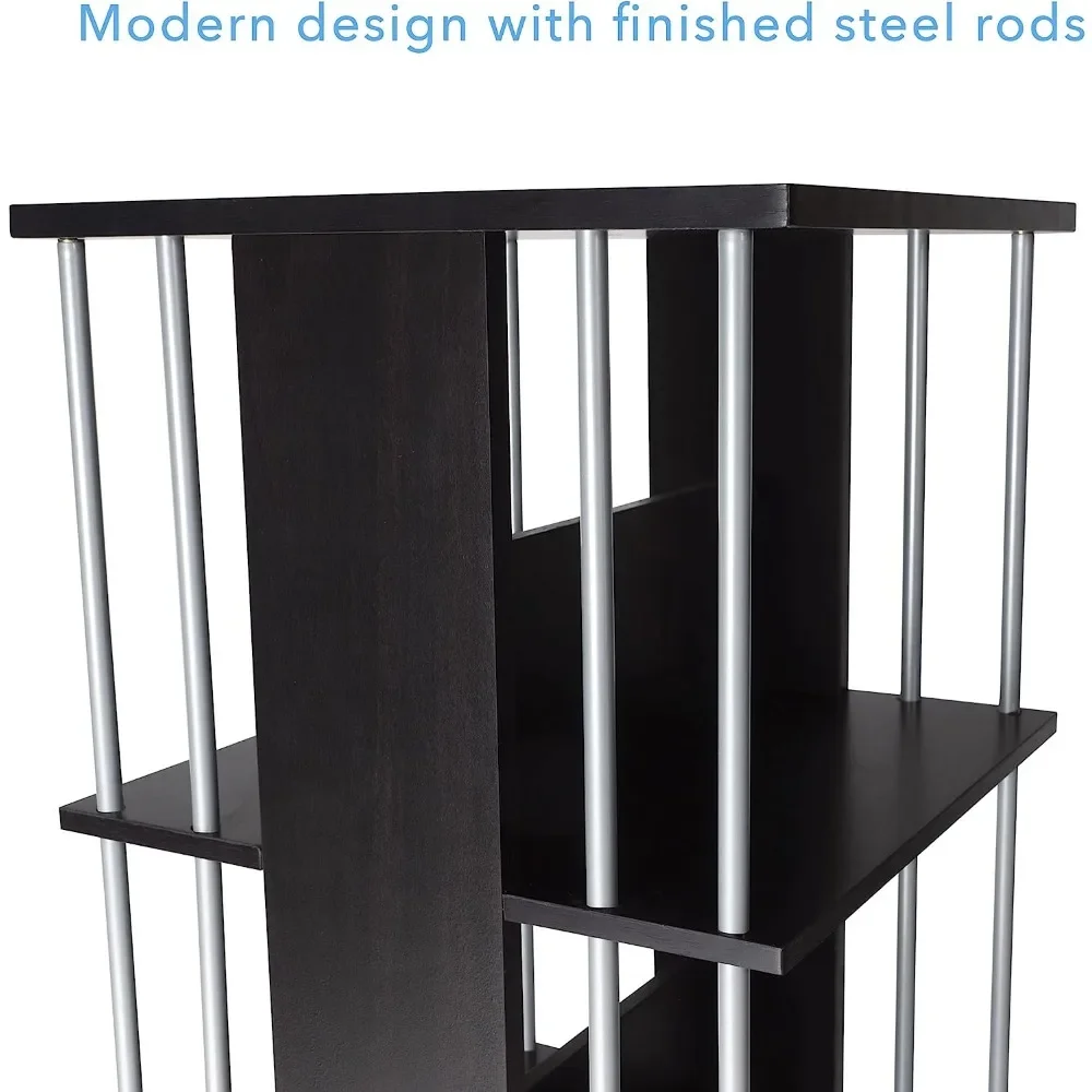 Rotating Media Storage Tower Space-Saving Organizer for Collections ...