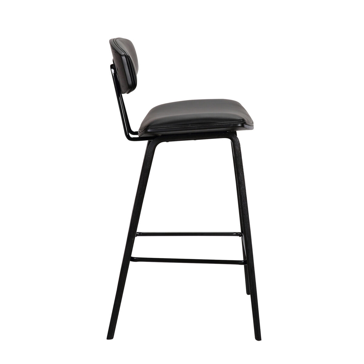 29-Inch Black Iron Low Back Bar Height Bar Stool - Cave Supplies