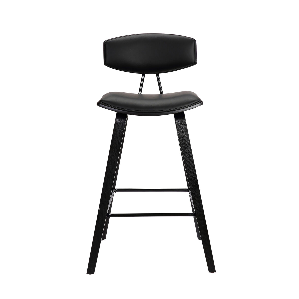 29-Inch Black Iron Low Back Bar Height Bar Stool - Cave Supplies