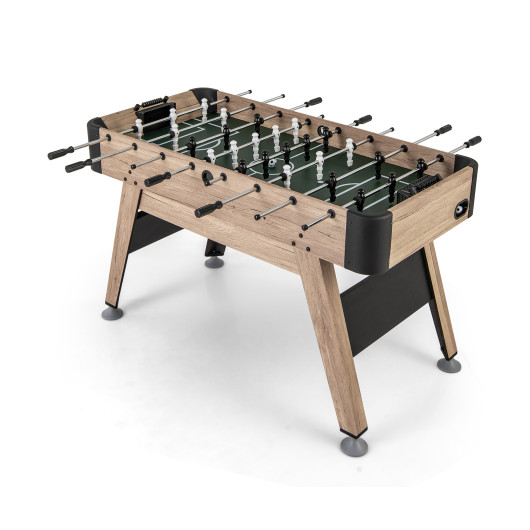Foosball Table with 2 Balls Adjustable Legs and 26 Players - Cave Supplies