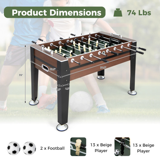 Indoor 54 Inch Competition Soccer Table with Accessories (Set of 2 ...
