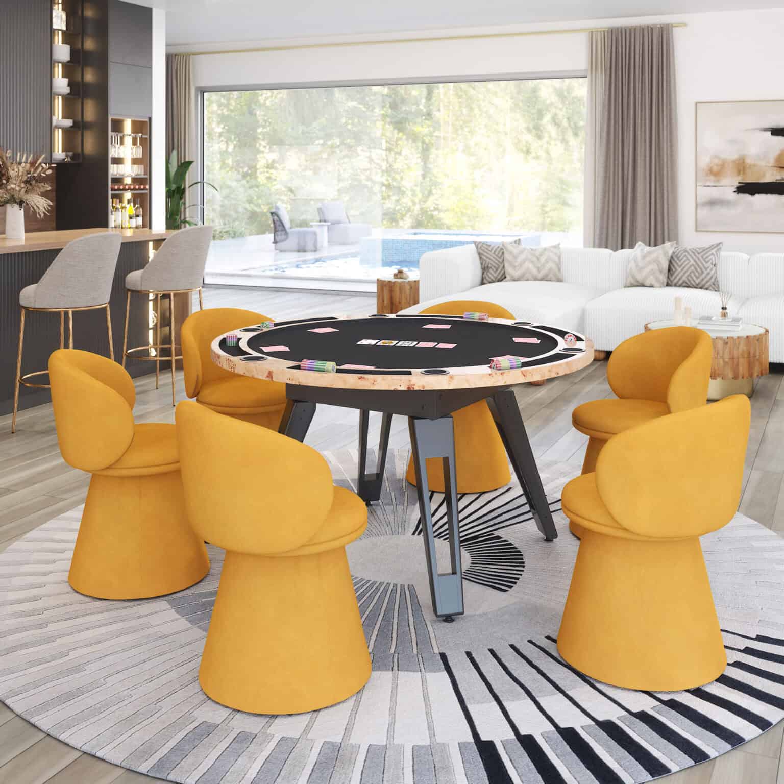 48 Inch Folding Octagon Poker Table Top with Carry Case - Cave Supplies