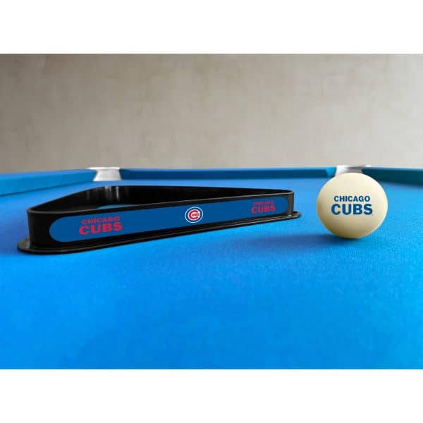 Chicago Cubs Billiards Triangle and Cue Ball Combo - Cave Supplies