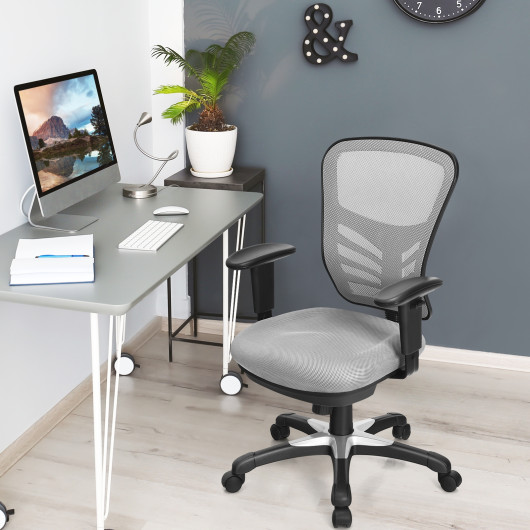 Ergonomic Mesh Office Chair with Adjustable Height and Armrests - Cave ...