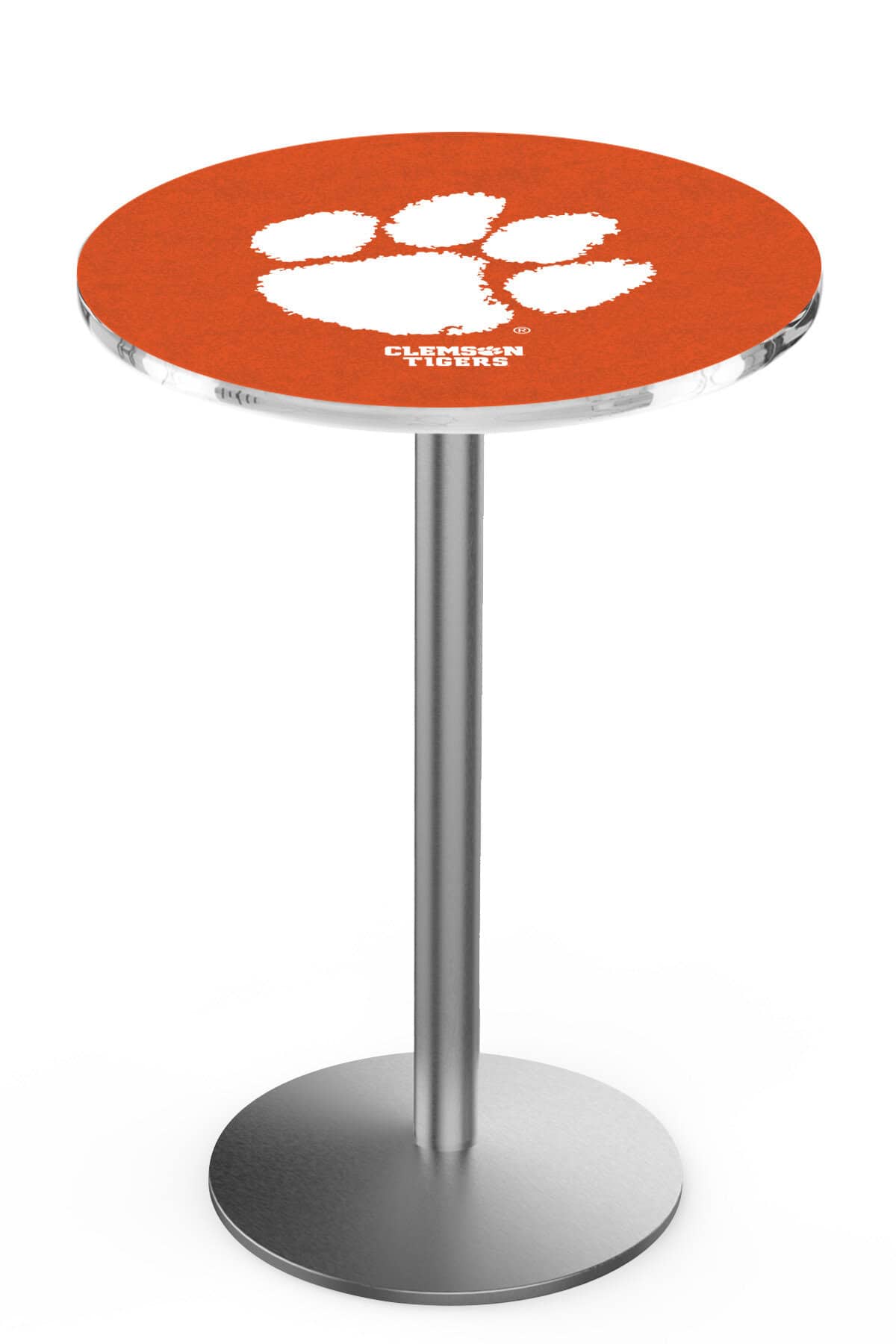 Clemson 36-Inch Pub Table with 30-Inch Top, Round Base Base, and ...