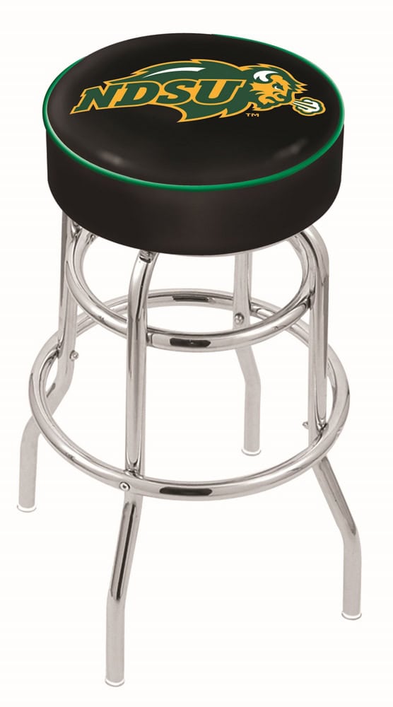 North Dakota State University 25-Inch Swivel Backless Counter Stool w ...