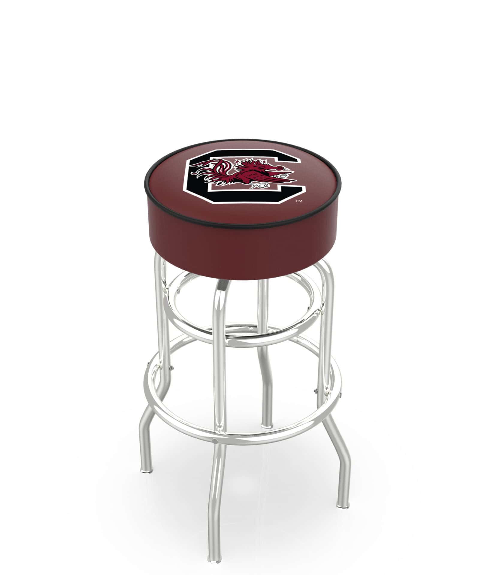 University of South Carolina 30-Inch Swivel Backless Bar Stool w ...