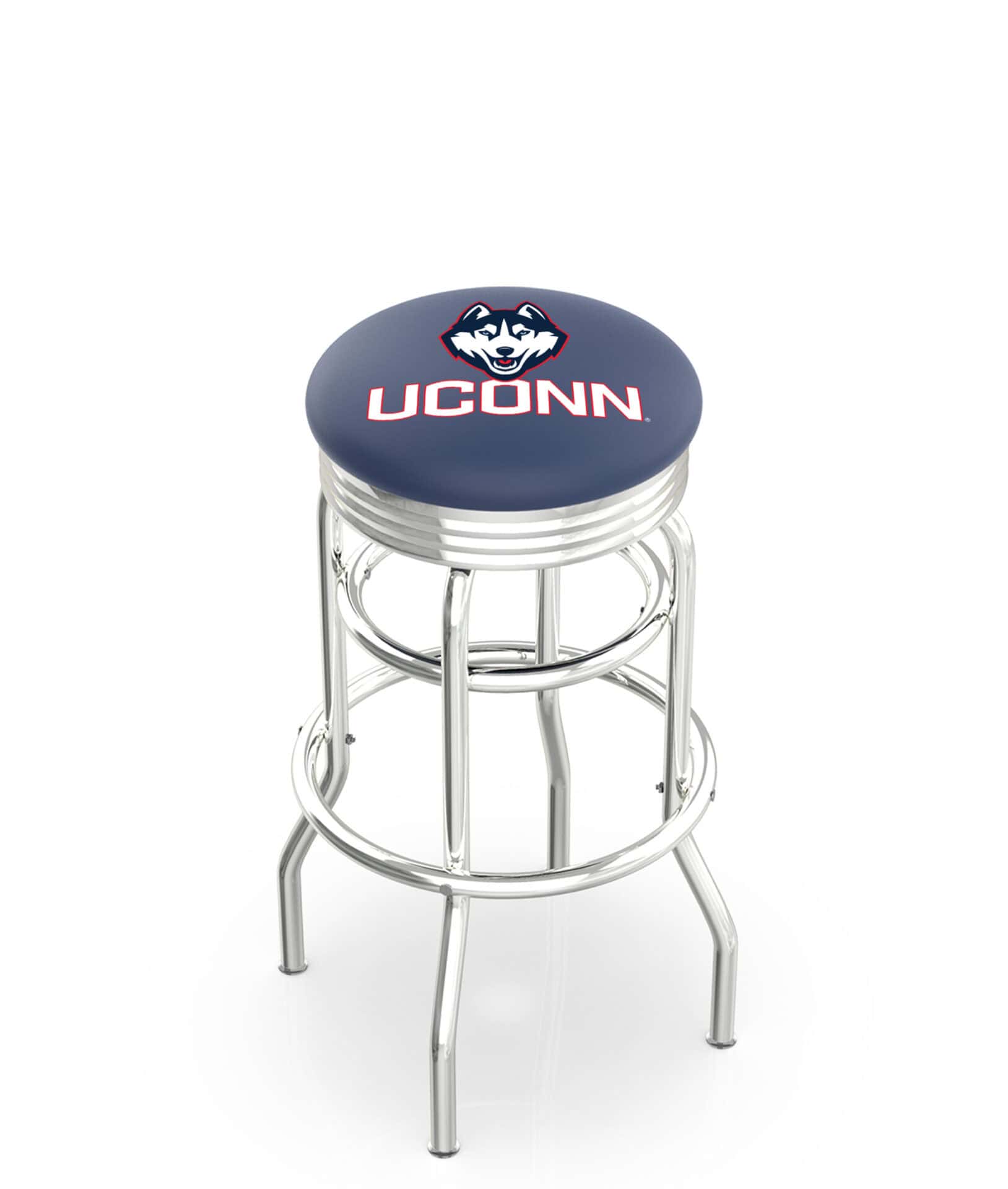 University of Connecticut 25-Inch Swivel Backless Counter Stool w ...