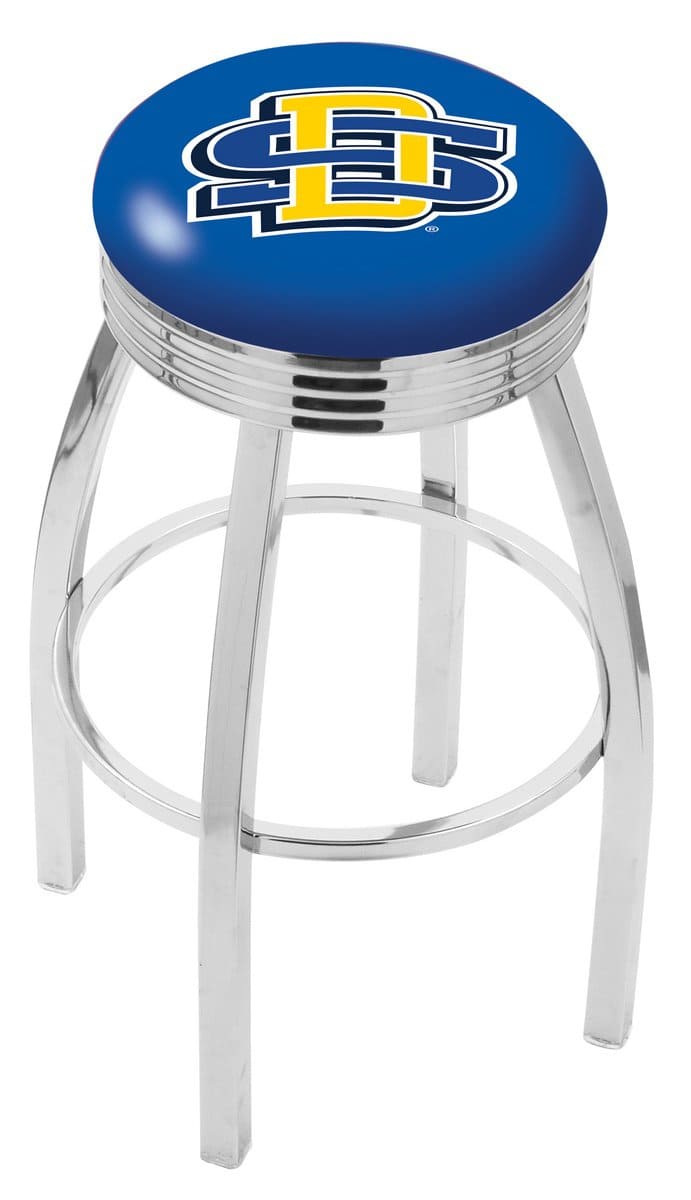 South Dakota State University 30-Inch Swivel Backless Bar Stool w ...