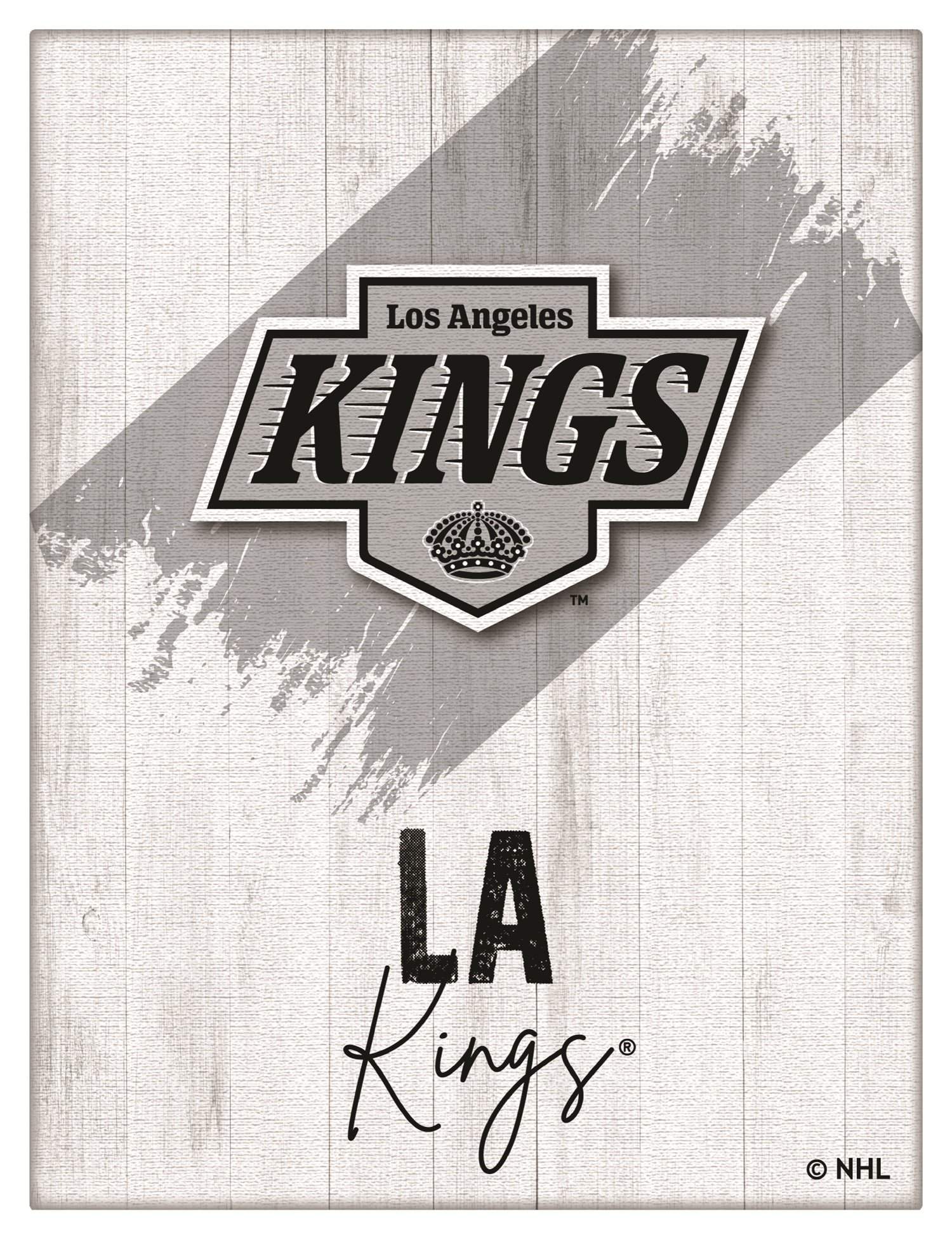 Los Angeles Kings 15x20 Logo Canvas Wall Art (Portrait) - Cave Supplies