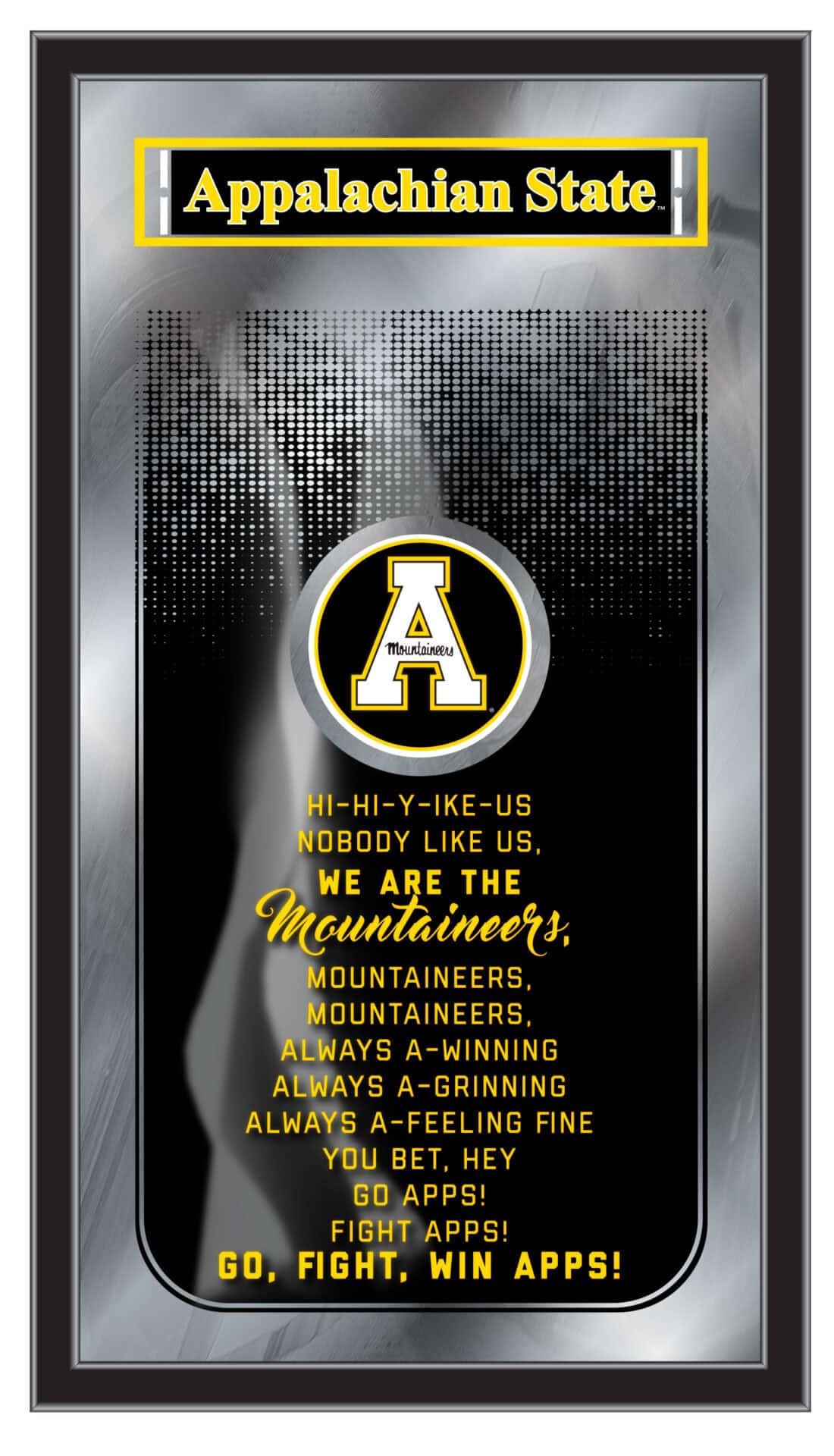 Appalachian State University 26x15 Fight Song Wall Mirror - Cave Supplies