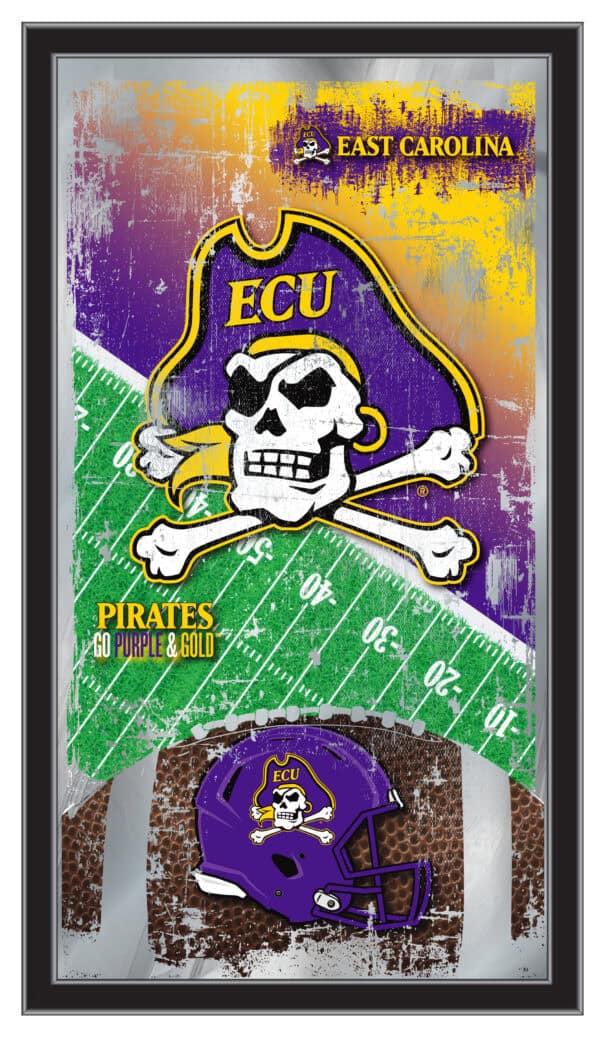 East Carolina University 15x26 Football Wall Mirror - Cave Supplies