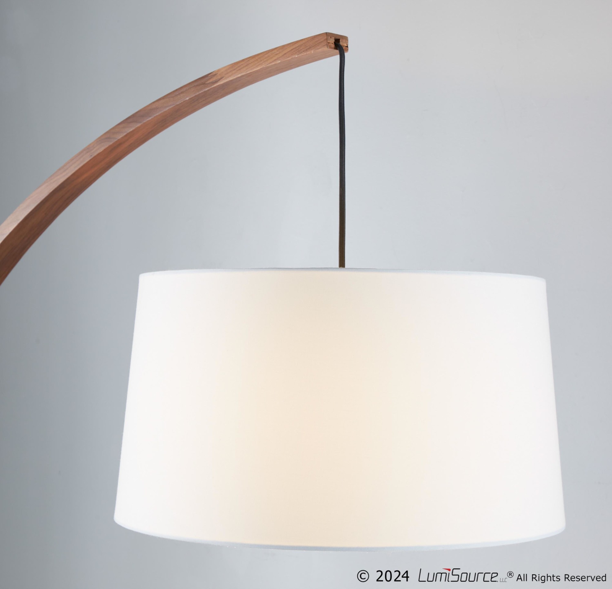 Noah-Salon Mid-Century Modern Black Marble Base Arched Floor Lamp - Cave Supplies