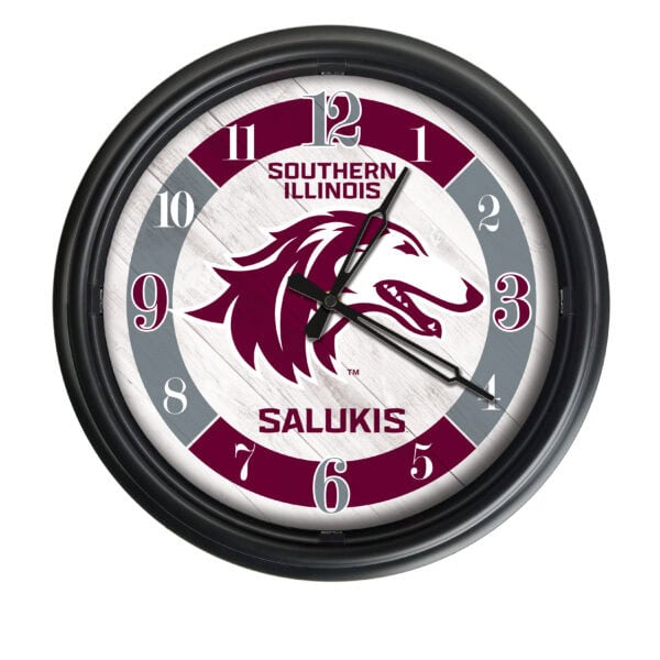 Southern Illinois University 14-Inch Indoor/Outdoor LED Wall Clock in ...