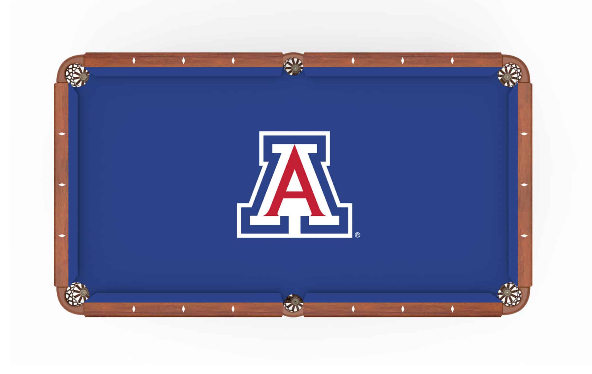 University of Arizona Pool Table with Navajo Finish and Tapered Leg ...