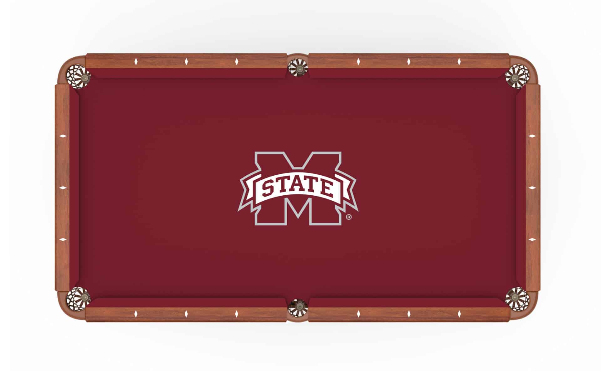 Mississippi State University Pool Table with Navajo Finish and Claw Leg ...