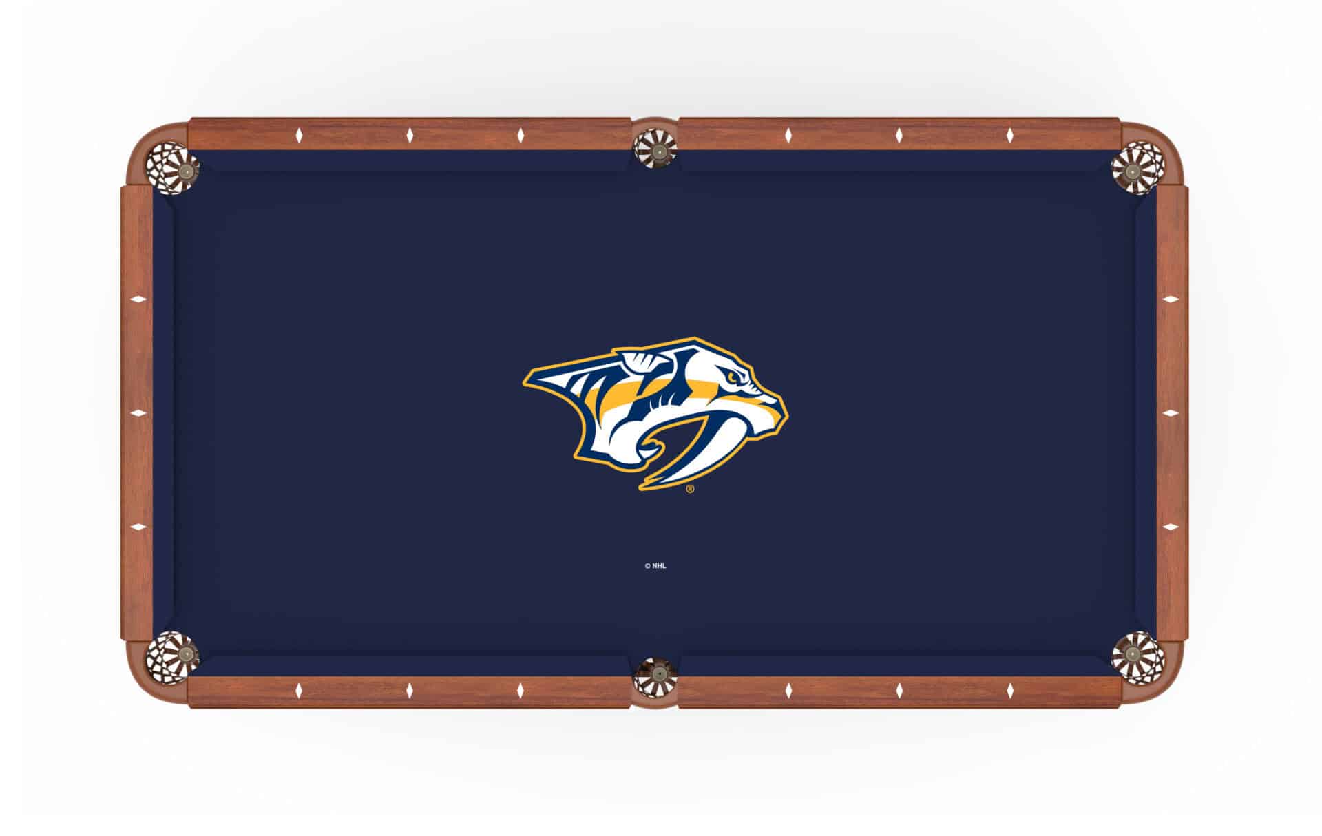 Nashville Predators Pool Table with Navajo Finish and Claw Leg - Cave ...