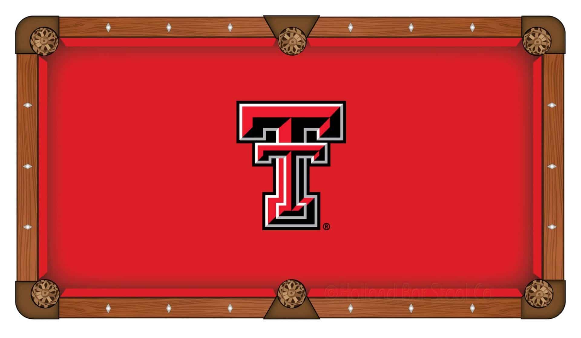 Texas Tech University Pool Table with Chardonnay Finish and Claw Leg ...