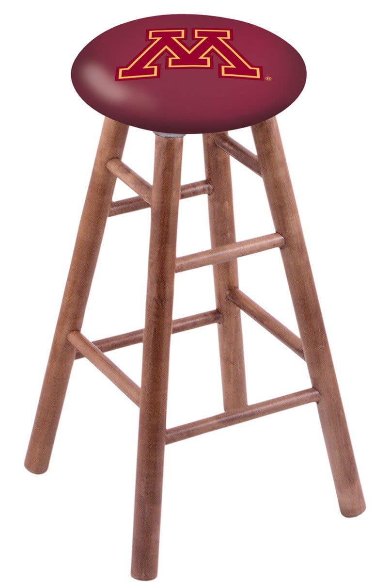 University of Minnesota 24" Swivel Maple Counter Stool in Medium Finish ...
