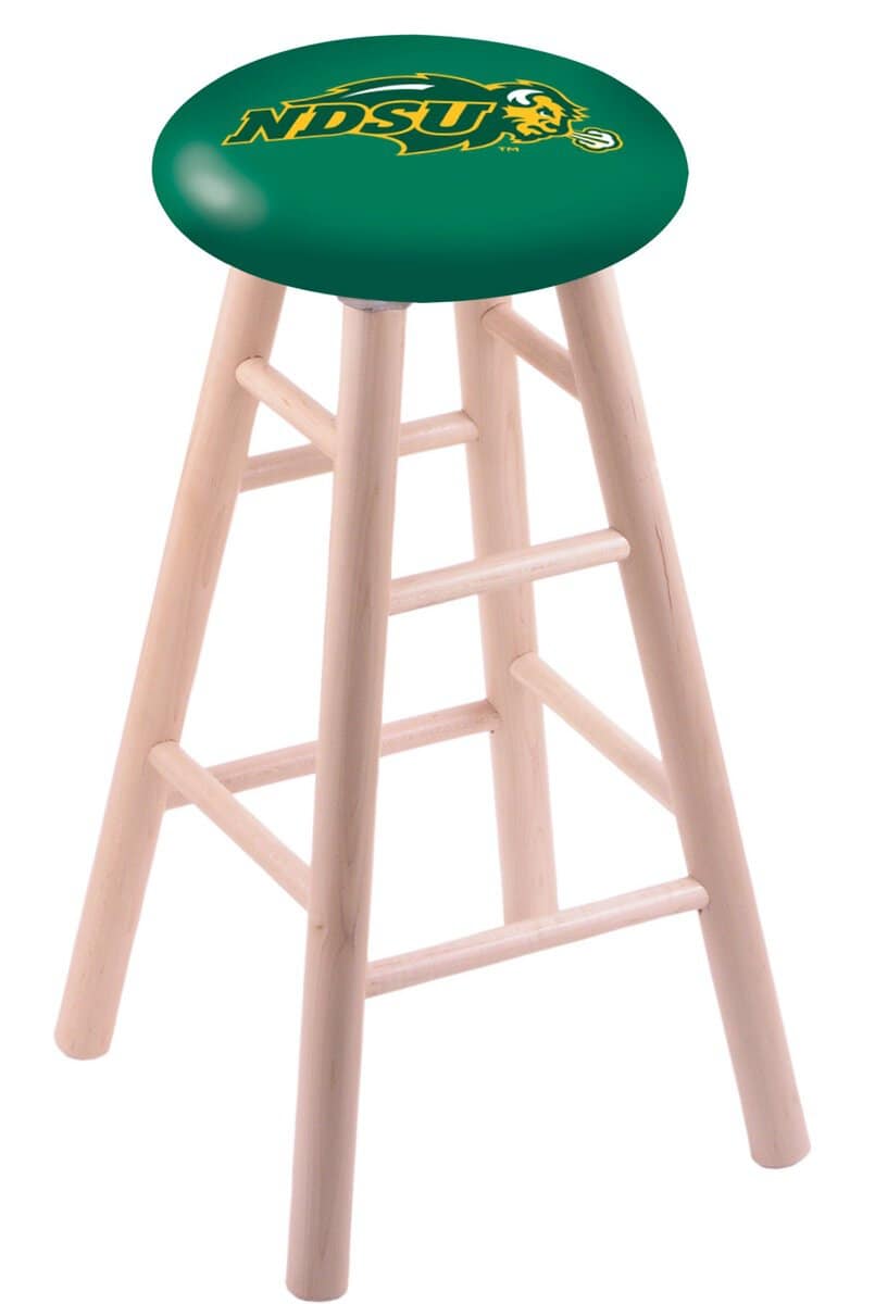 North Dakota State University 24" Swivel Maple Counter Stool in Natural ...