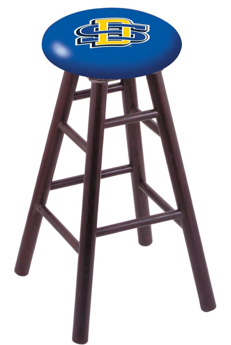 South Dakota State University 36" Swivel Oak Extra Tall Bar Stool in ...