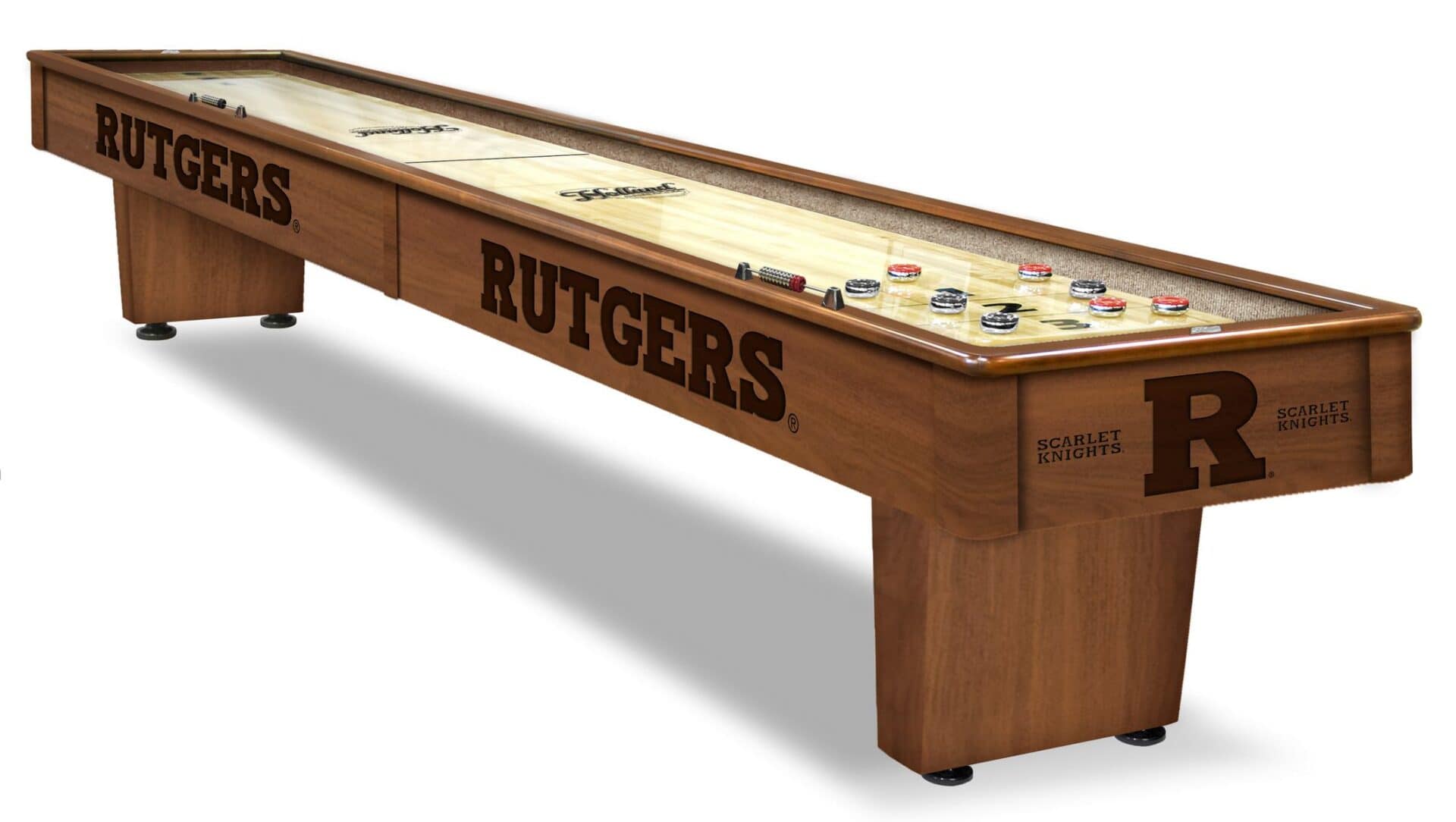 Rutgers Shuffleboard Table with Chardonnay Finish - Cave Supplies