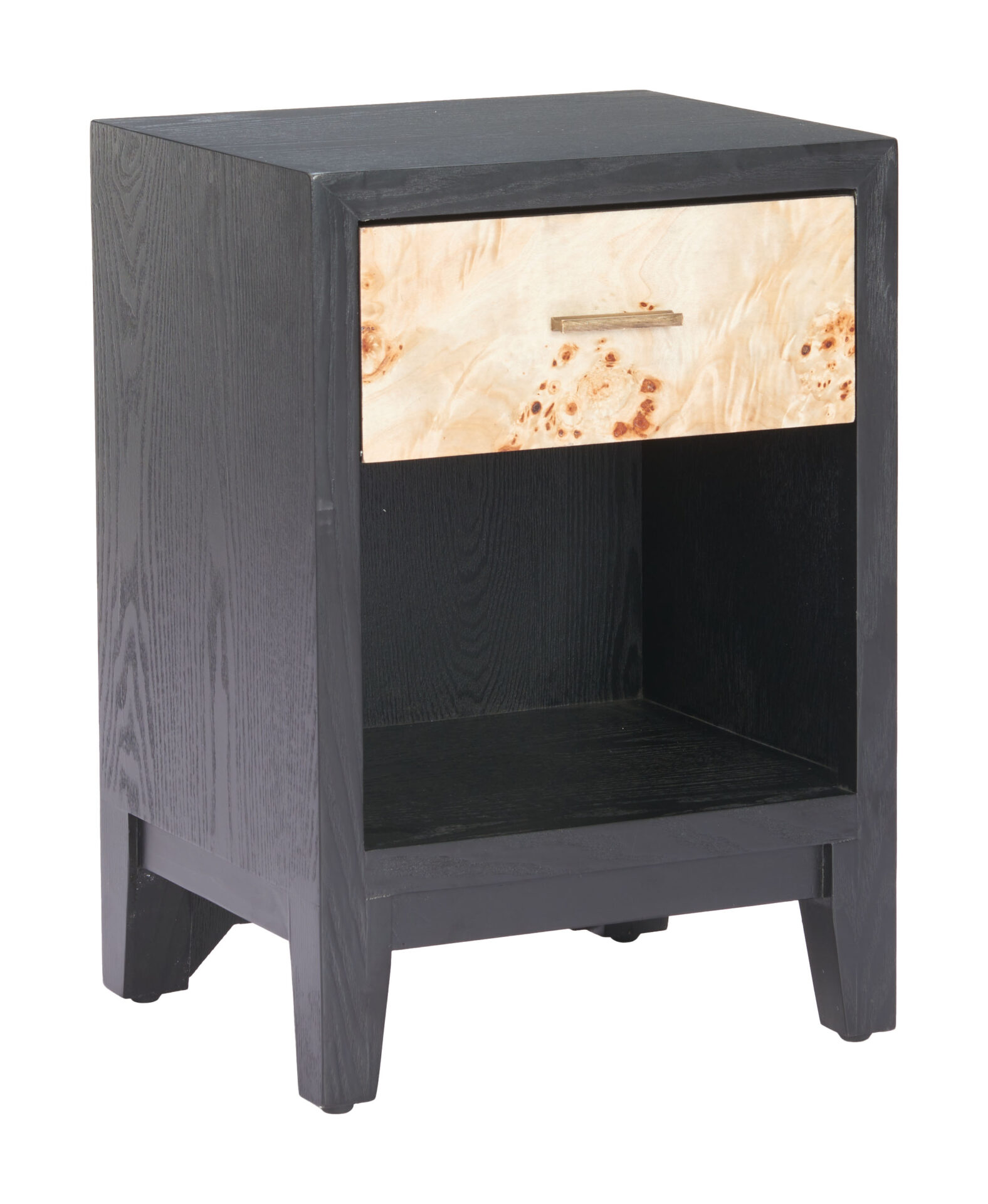 Multicolor Fir Wood Side Table with Modern Design and Storage - Cave ...