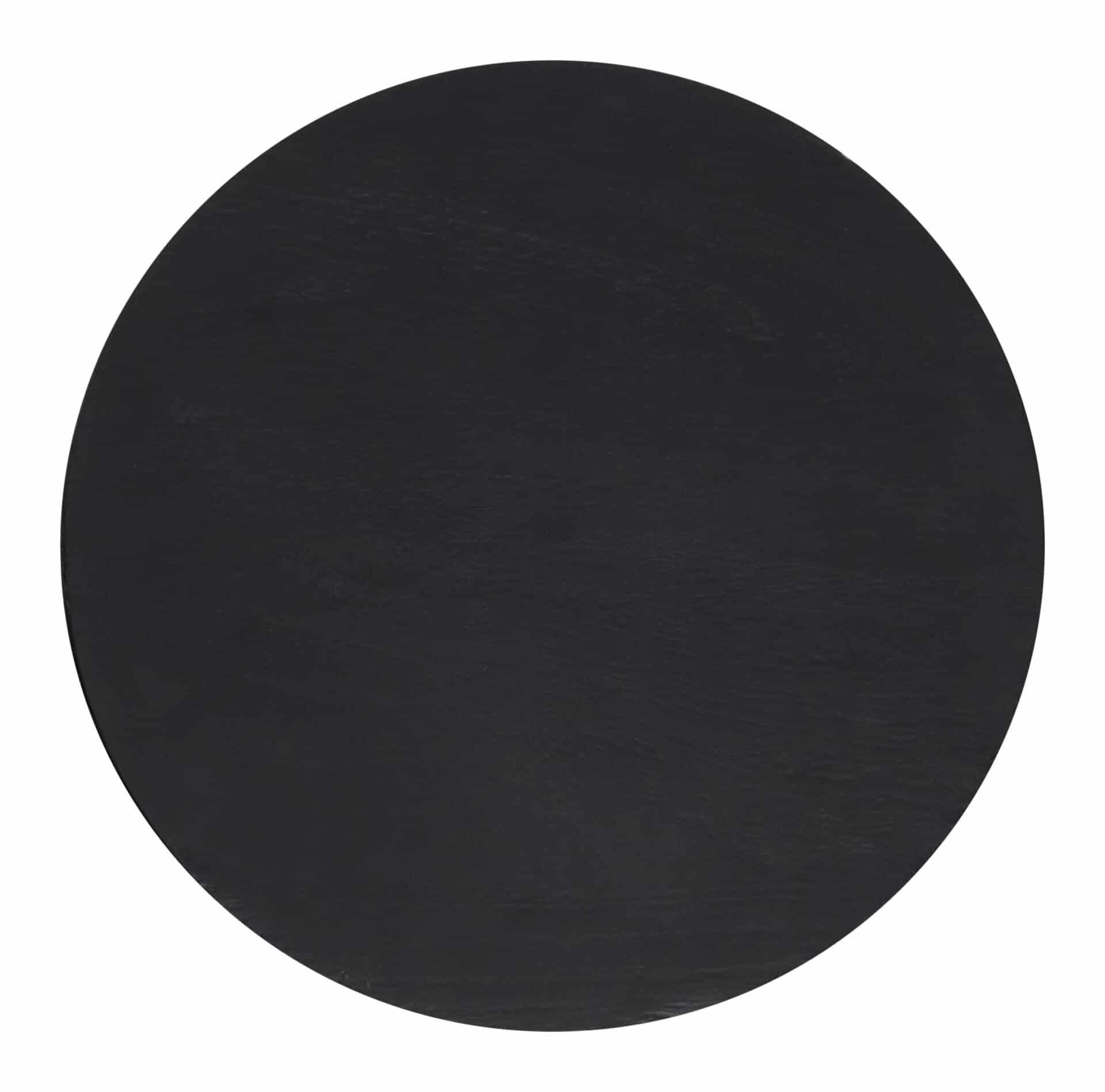 Black Mango Wood Geometric Stool and Side Table - Cave Supplies