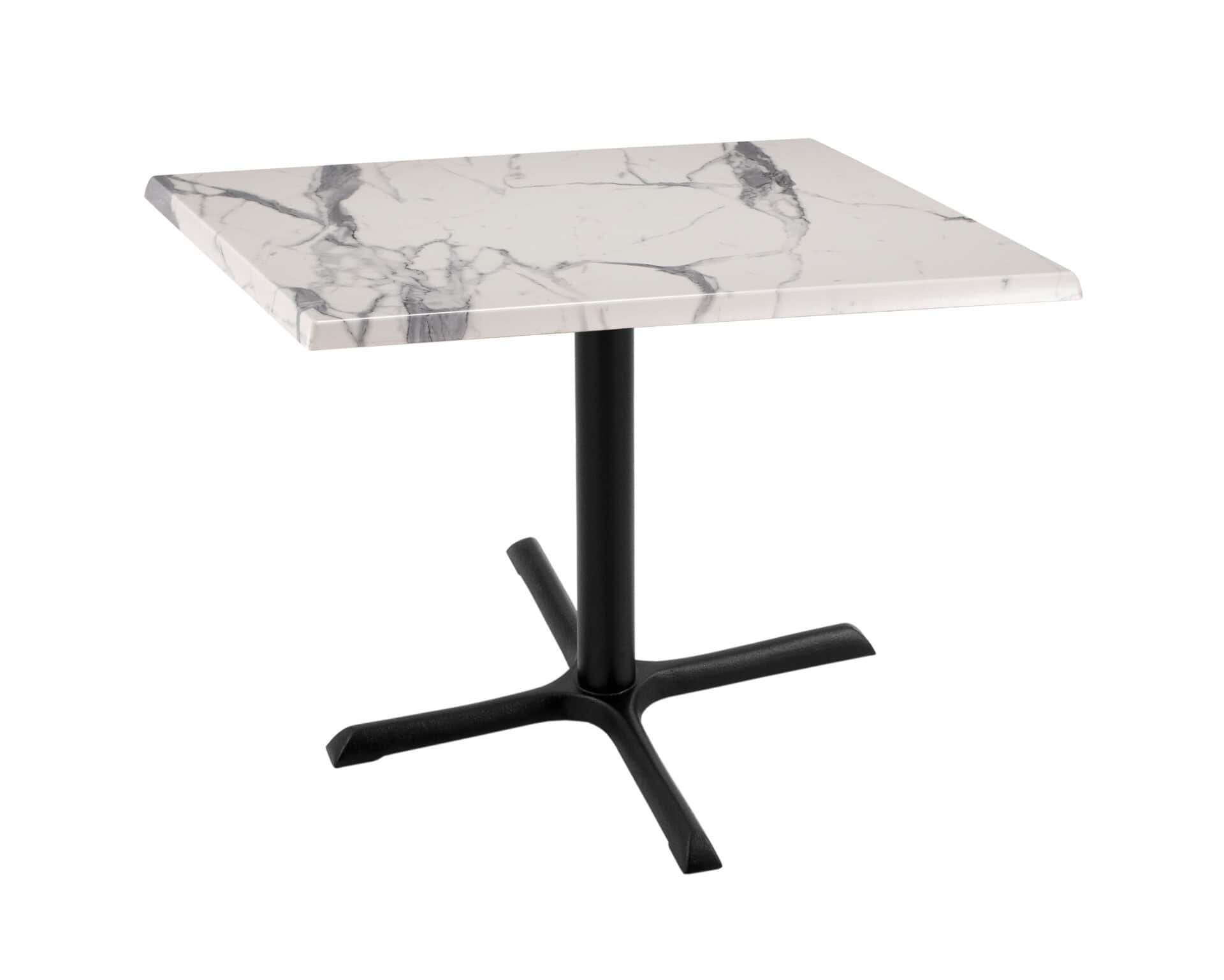 30-Inch Tall Indoor/Outdoor Table with 30 x 30-Inch Diameter White ...