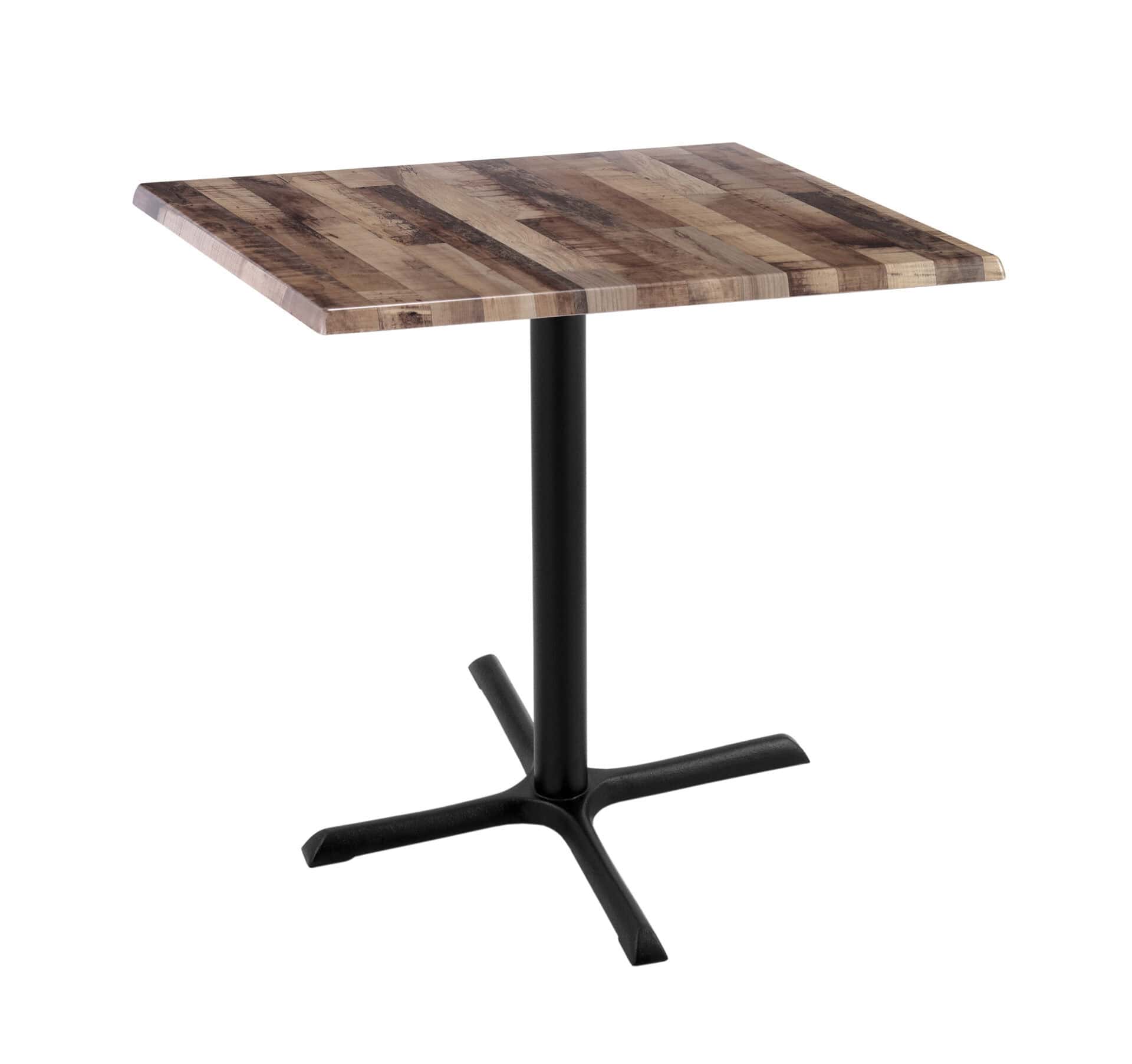 36-Inch Tall Indoor/Outdoor Table with 30 x 30-Inch Diameter Rustic ...
