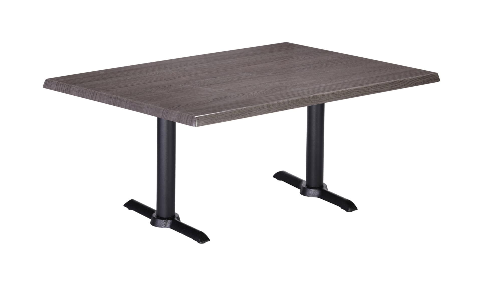 30-Inch Tall Indoor/Outdoor Table with 30 x 48-Inch Diameter Charcoal ...