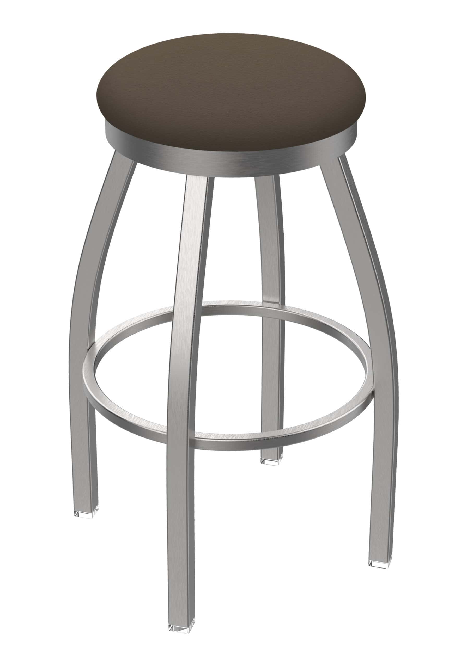 30-Inch Stainless Steel Swivel Backless Bar Stool with Breeze Farro 2.5 ...