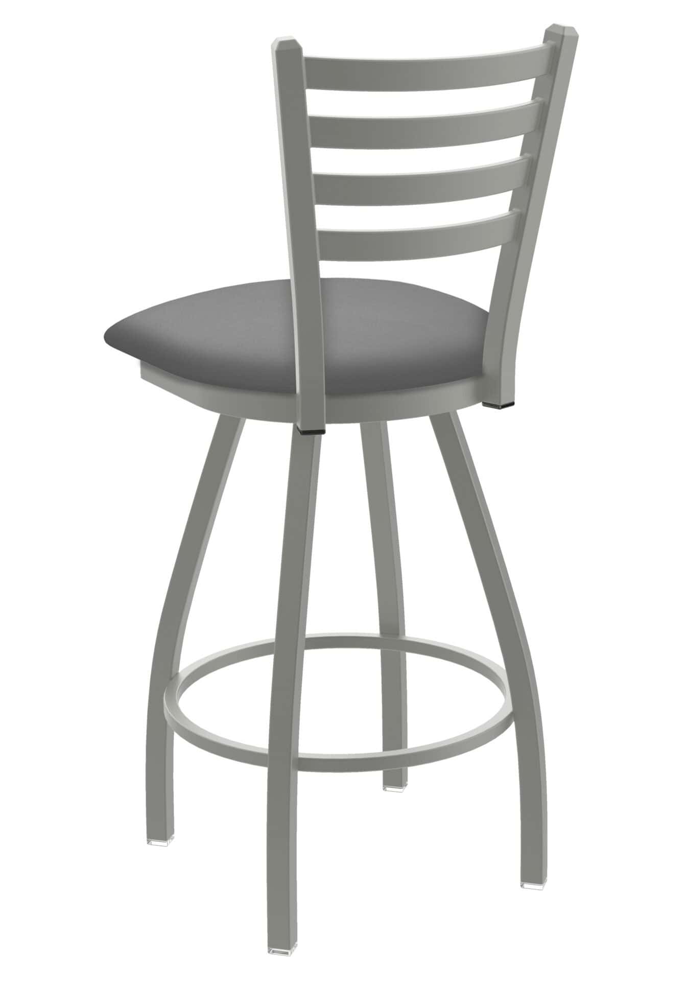 Jackie 30-Inch Bar Stool with Anodized Nickel Finish and Canter ...