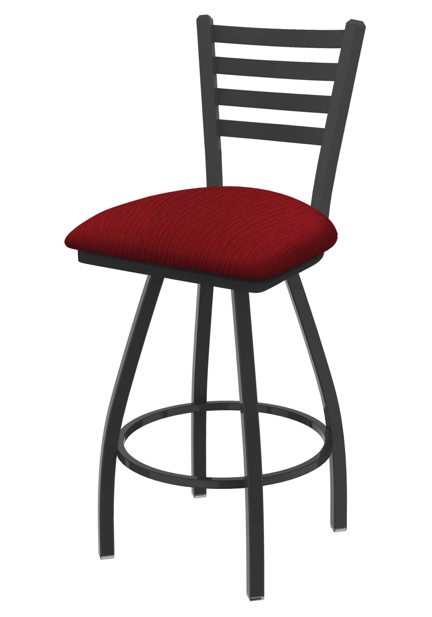 Jackie 30-Inch Bar Stool with Pewter Finish and Graph Ruby Seat - Cave ...