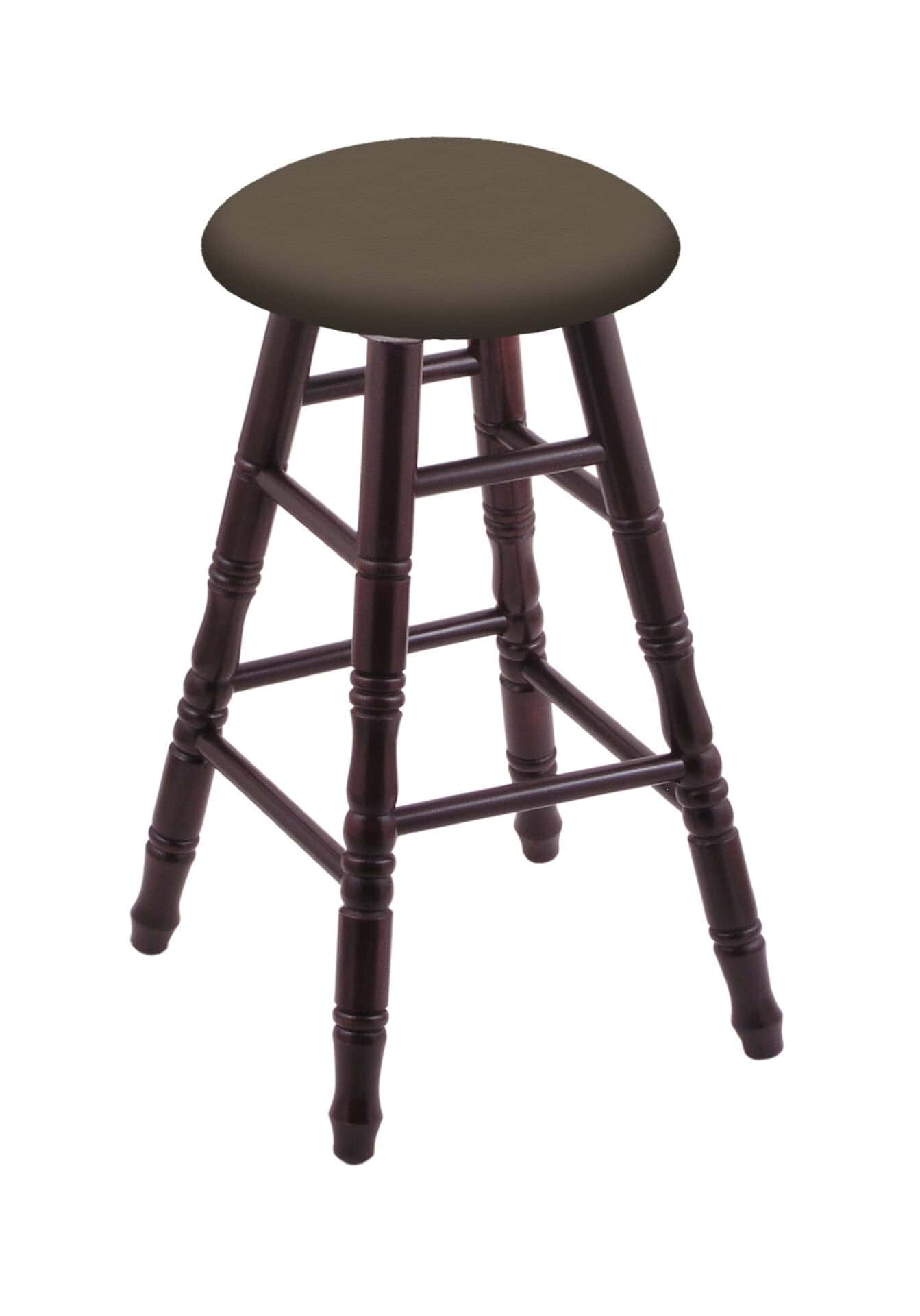 Maple 24-Inch Backless Counter Stool with Dark Cherry Finish, Turned ...
