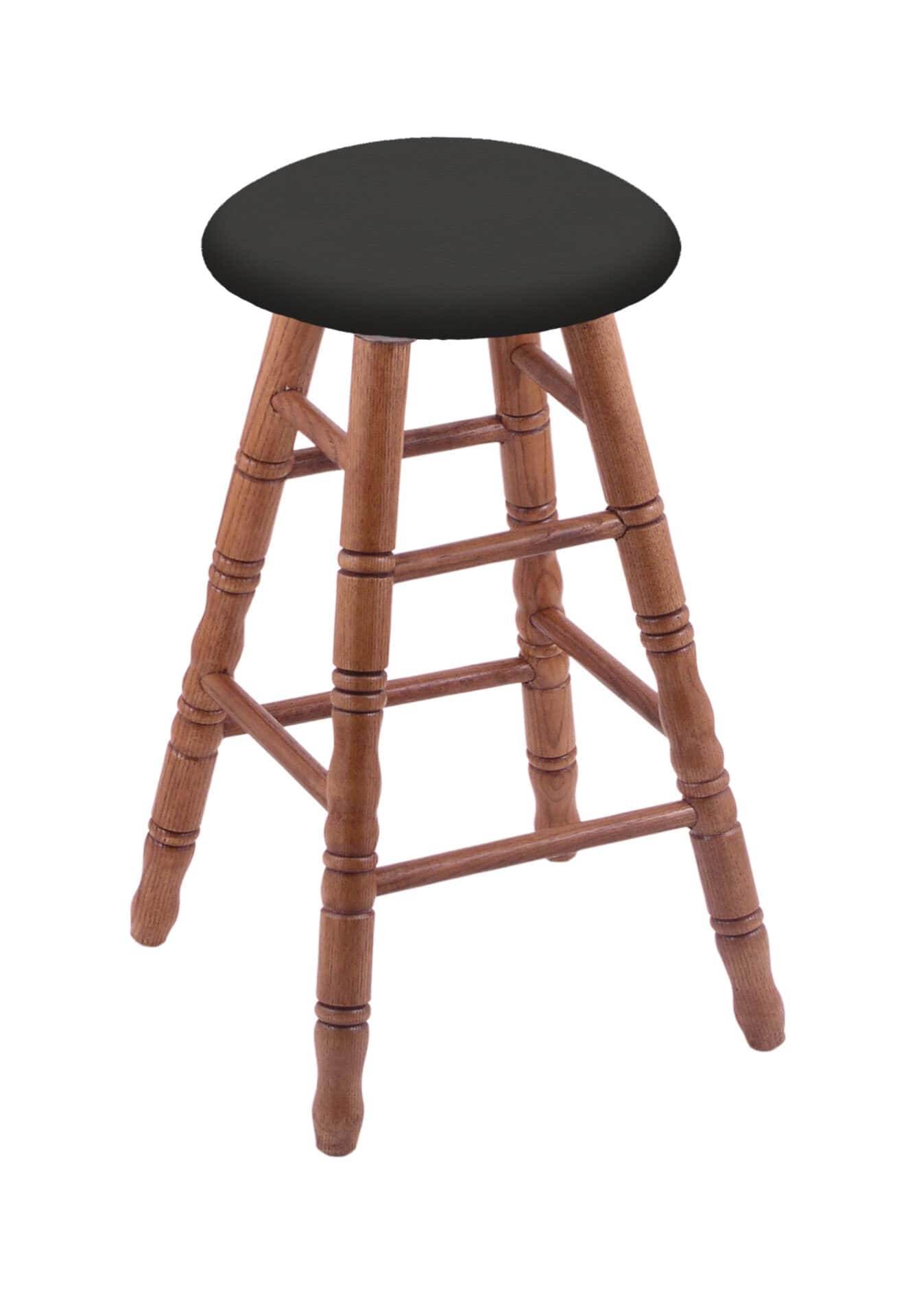 Oak 36-Inch Backless Extra Tall Bar Stool with Medium Finish, Turned ...
