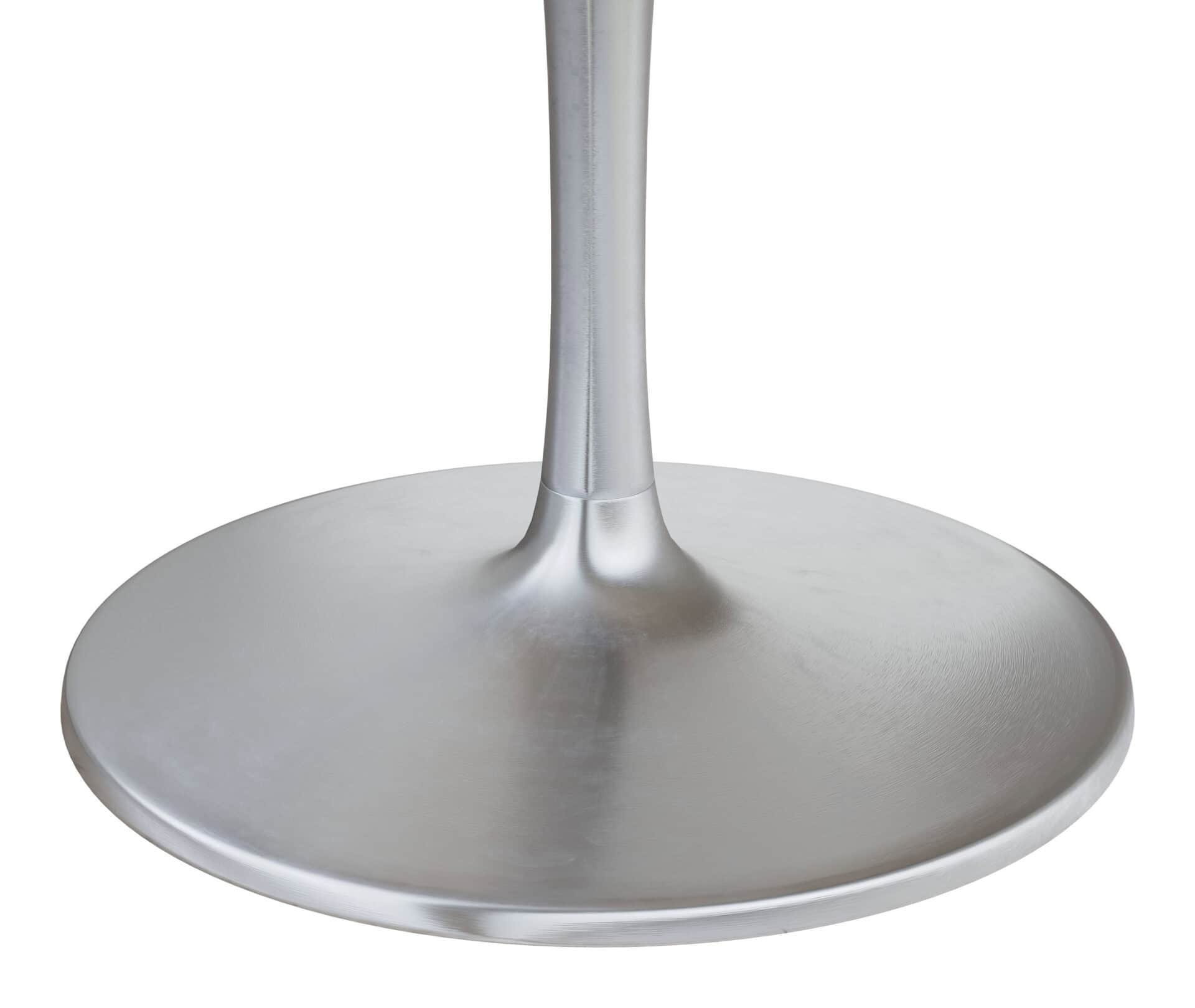 Modern Glam Round Dining Table with Marble Top and Steel Base - Cave ...